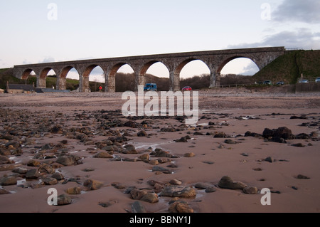 Old railway viaduct in Cullen Stock Photo - Alamy