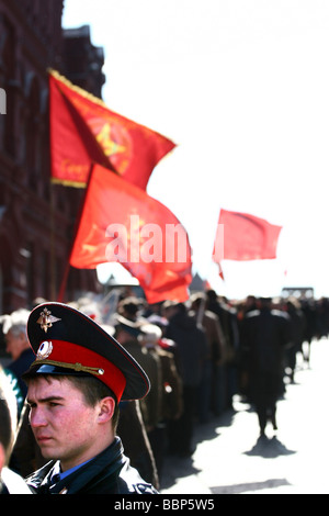 reunion of communist on the red place moscow russia to commemorate ...