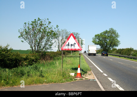A66 near Appleby horse fair, Lake District National Park, Cumbria ...