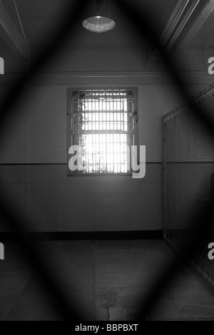 Interior of Alcatraz, the infamous maximum security prison on Alcatraz ...