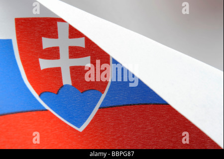 Slovakian national Flag Stock Photo - Alamy