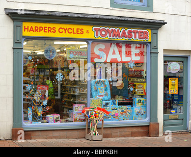 Harper Cycles and Toymaster toy shop Penrith Cumbria Stock Photo - Alamy