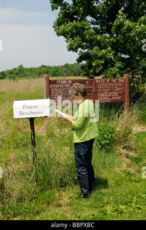 Fermilab tall grass prairie Fox River Valley in Batavia northern Stock ...