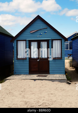 Large deluxe beach hut Stock Photo - Alamy