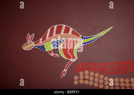 Australian Aboriginal art wall mural painted by Danny and Jamie ...