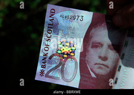 Bank of Scotland £20 pound note (front Stock Photo - Alamy