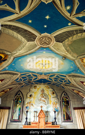 Interior of the Italian Chapel painted by Domenico Chiocchetti, built ...