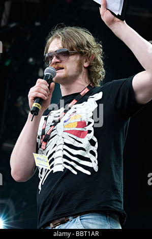 Luke Wilkins from kerrang radio at arts fest birmingham in 2008 Stock ...