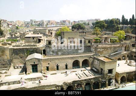 Roman houses in the village of Herculaneum in Naples Stock Photo - Alamy
