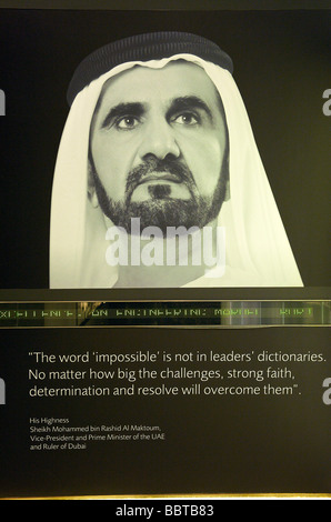 Dubai portrait of Sheikh Mohammed al Maktoum Stock Photo - Alamy