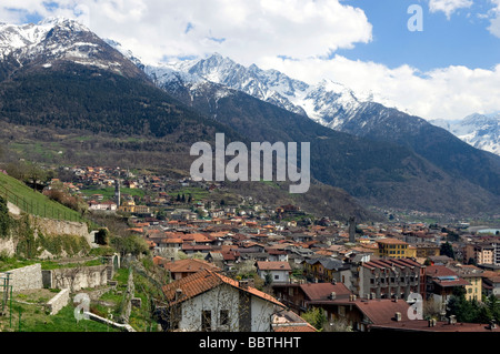 Little town view, Edolo, Lombardy, Italy Stock Photo - Alamy