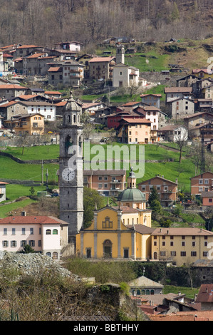 Little town view, Edolo, Lombardy, Italy Stock Photo - Alamy