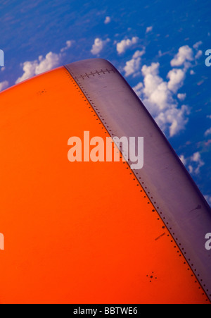 Flying above the clouds with with Easy Jet Stock Photo - Alamy