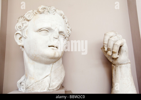 Emperor Domitian Statue in Ephesus Museum in Selcuk, Turkey Stock Photo ...
