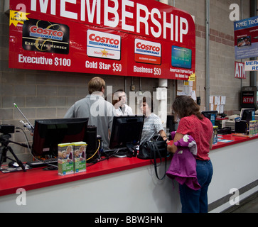 Costco customer service and membership counter Stock Photo - Alamy