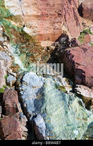 Copper in rock from West Cornwall Stock Photo - Alamy