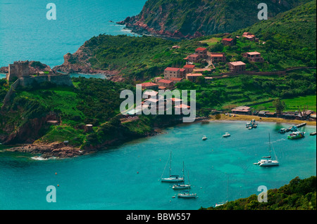 France, Corsica Landscape of the Gulf of Girolata, and the Scandola ...