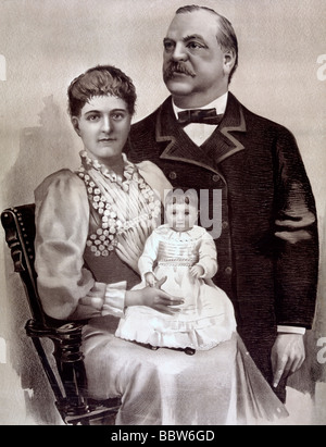 Frances Folsom Cleveland, First Lady of the U.S. and Wife of President ...