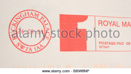 Envelope with a Royal Mail Postage paid 1st class stamp. Picture by ...