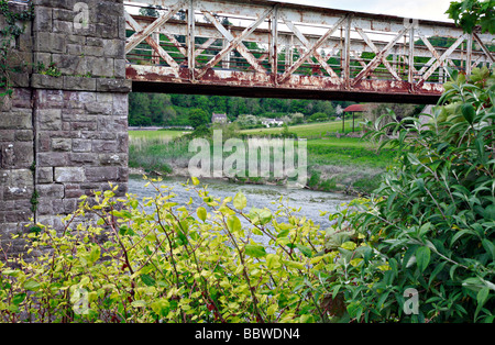 Old Railway Bridge over the Wye, Hereford Stock Photo - Alamy