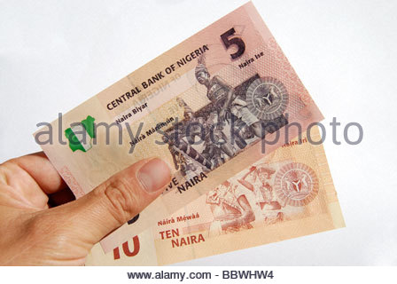 Nigeria 5 Naira bank note Stock Photo: 17023145 - Alamy