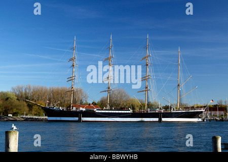 The museum sailing ship Passat, a German four-masted steel barque at ...