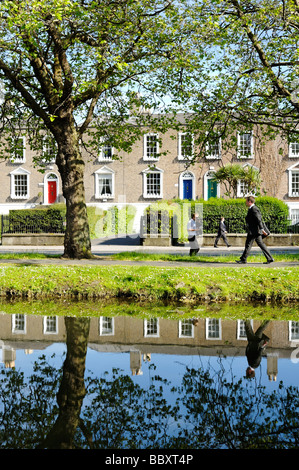 Republic of Ireland; Dublin, Houses on the Liffey river Stock Photo - Alamy
