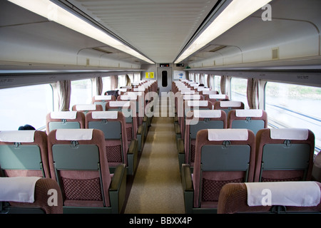 Inside a N700 class shinkansen bullet train Stock Photo - Alamy