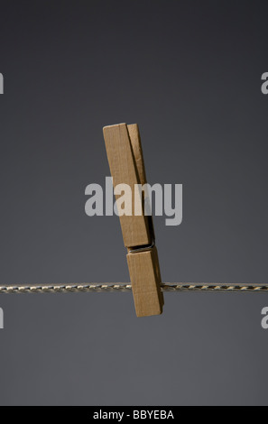 Single wooden peg Stock Photo - Alamy