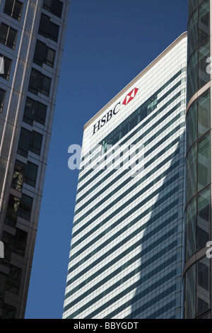 hsbc bank in the london docklands Stock Photo - Alamy