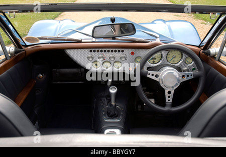 Dashboard & Interior of Morgan Sports Car showing Yarwood Imperial ...