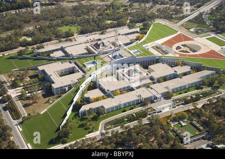 Parliament House Capital Hill Canberra ACT Australia aerial Stock Photo ...