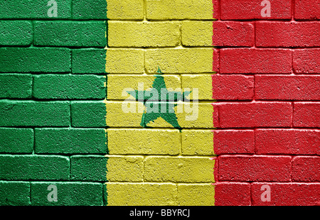 Old Senegal grunge background flag Stock Photo - Alamy