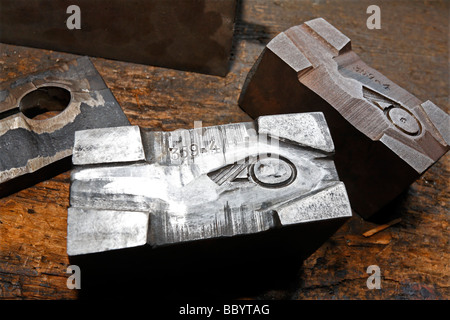 Dies, shaping tools for forging scissor blanks, Hendrichs swage forge ...