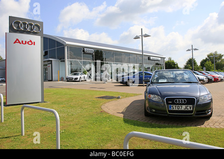 Used car for sale on a Audi dealership forecourt Stock Photo - Alamy