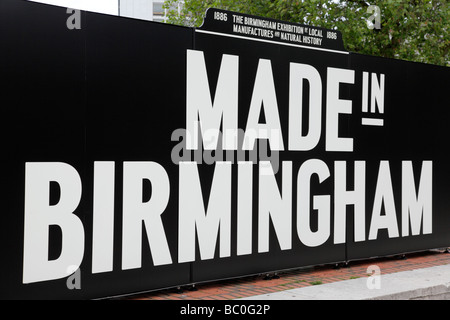 made in birmingham signage for an outdoor exhibition of historical ...