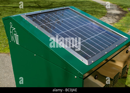 Bigbelly solar-powered trash compactors, which use solar energy to ...