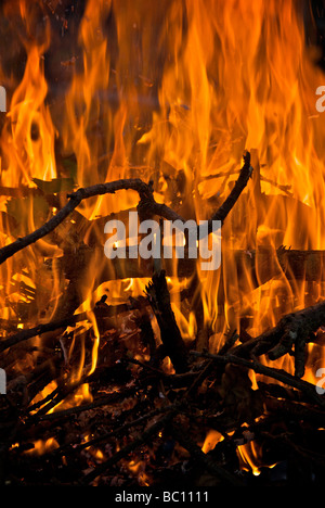 Brazier Fire Flames Stock Photo - Alamy