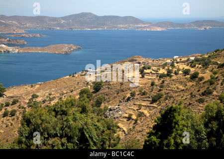 Landscape from Hora Patmos Greece Stock Photo - Alamy