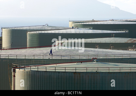Sint Eustatius terminals of Statia Oil Stock Photo - Alamy