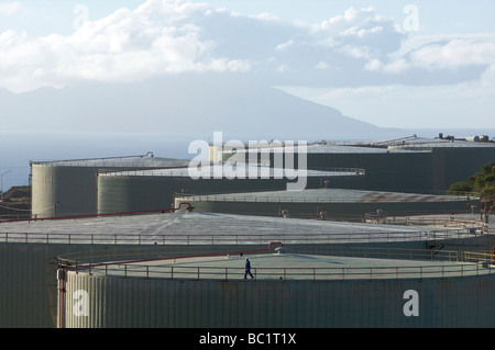 Sint Eustatius terminals of Statia Oil Stock Photo - Alamy