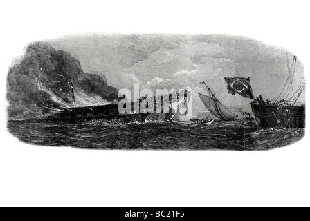 the burning of the ocean monarch 1848. Ocean Monarch was an emigration ...