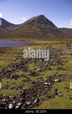 Rugged peaks of Bla Bheinn (Blaven) on the Isle of Skye, Scotland, UK ...