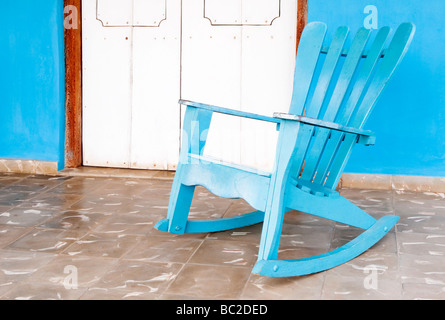 Traditional rocking chair in Vinales, Cuba, Caribbean Stock Photo - Alamy