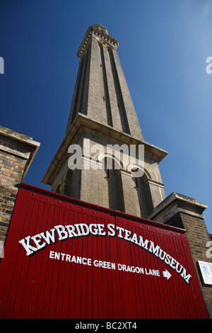 The Standpipe Tower above the Kew Bridge Steam Museum, near Kew Bridge ...