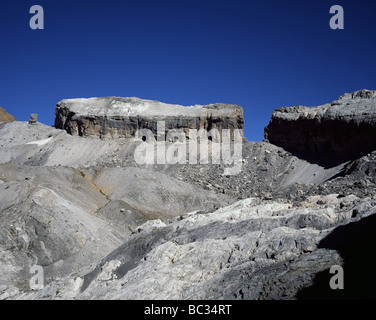 On the Spanish side of the Brèche de Roland, Pyrenees, Spain Stock ...