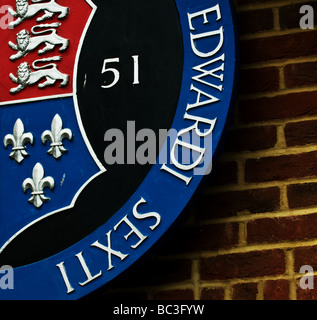 A section of the crest of King Edward VI Grammar School in Chelmsford ...