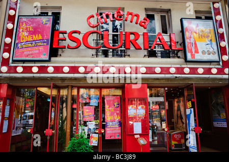 Paris, France, French Independent Cinema Movie Theater, interior ...