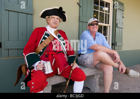 Actor Frank Suddeth wears uniform of 17th century English officer in ...
