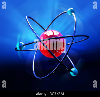 Illustration Atom Icon Stock Photo - Alamy